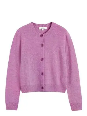 Chinti & Parker Crew-neck Cardigan - Purple
