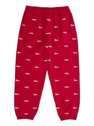 Supreme Repeat Script Sweatpant - Red