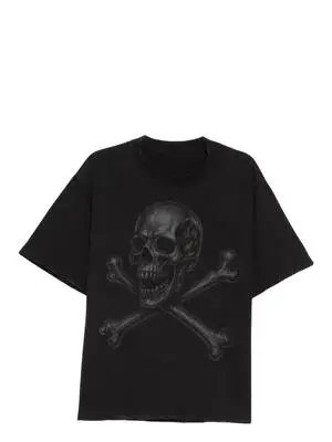 WARMAN Skull Printed T-shirt - Black