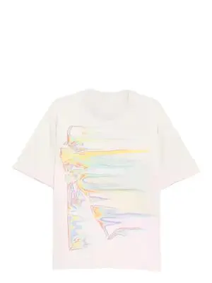 WARMAN Cotton Printed T-shirt - Neutrals
