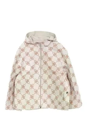 Hermès 2010s Patterned Hooded Jacket - Neutrals