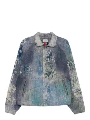 KAFENEO BY TBF Graphic-print Jacket - Blue