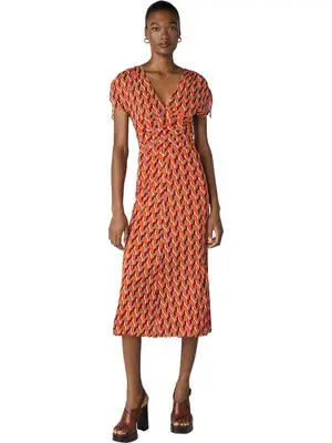 Diane Von Furstenberg Ella Dress - Why Not Red Clay