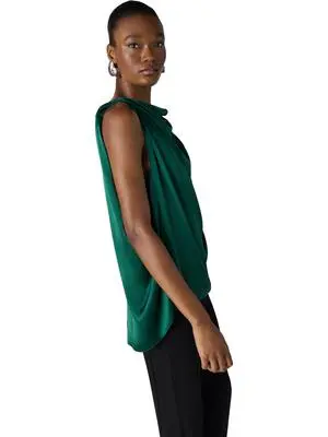 Diane Von Furstenberg Adela Top - Evergreen