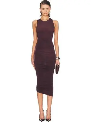 Wolford Sheer Drape Dress - Wild Plum