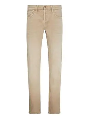 TOM FORD Skinny Fit Denim Jeans - Sand
