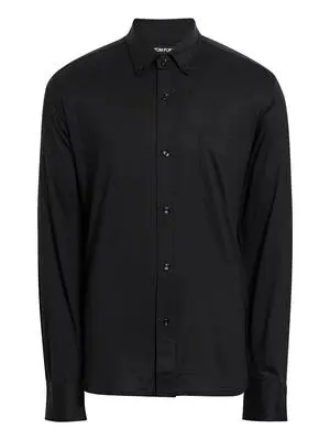 TOM FORD Silk And Cottonblend Shirt - Black