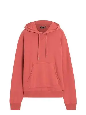 TOM FORD Cotton-fleece Hoodie - Papaya