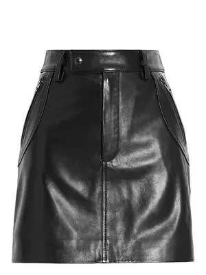 TOM FORD Leather Mini Skirt - Black