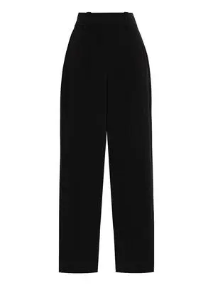 Balmain Crepe Tapered Pants - Black