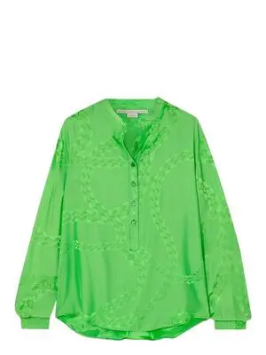 Stella McCartney Satin-jacquard Shirt - Green