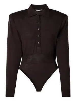 Stella McCartney Wool Bodysuit - Dark Brown