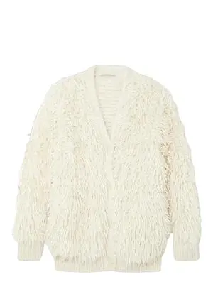 Stella McCartney Oversized Alpaca And Wool-blend Cardigan - Ivory