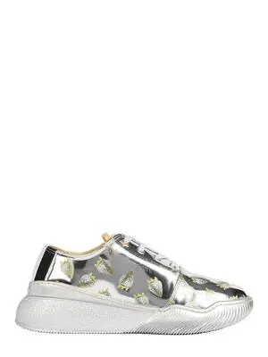 Stella McCartney Printed Mirrored Sneakers - Silver