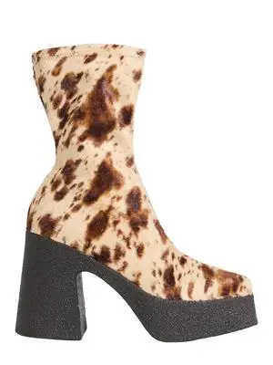 Stella McCartney Skyla Appaloosa Platform Boots - Beige