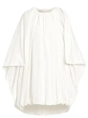 Stella McCartney Cape-effect Poplin Mini Dress - White