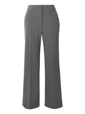 Stella McCartney Cropped Stretch-twill Flared Pants - Dark Gray