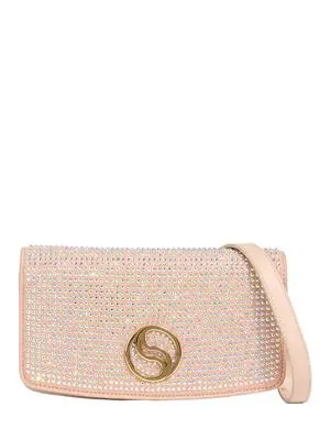 Stella McCartney Crystal-embellished Shoulder Bag - Blush