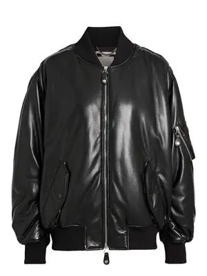 Stella McCartney Padded Bomber Jacket - Black
