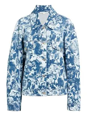 Stella McCartney Printed Denim Trucker Jacket - Mid Denim