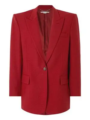 Stella McCartney Oversized Wool Blazer - Brick