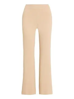 Stella McCartney Stretch-knit Flared Pants - Beige
