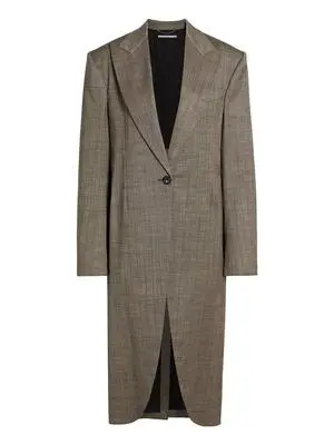 Stella McCartney Pinstriped Wool-blend Twill Coat - Taupe