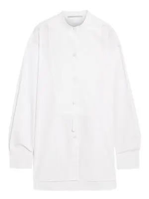 Stella McCartney Piqué-paneled Cotton-poplin Shirt - White