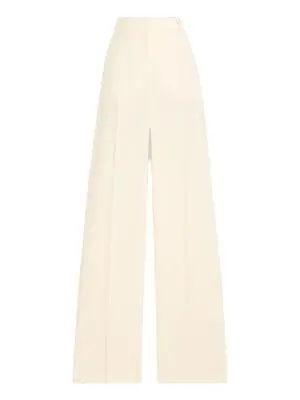 Stella McCartney Wool-crepe Wide-leg Pants - Cream