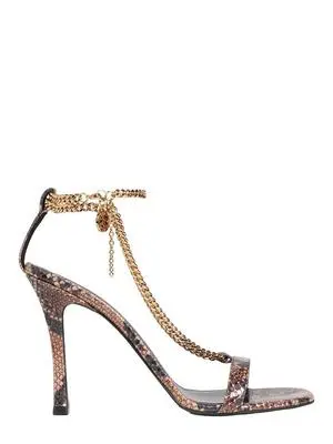 Stella McCartney Stella 100 Chain-embellished Sandals - Brown