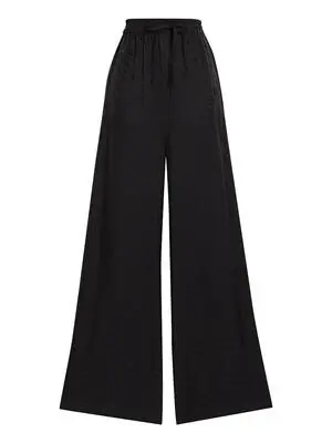 Stella McCartney Crystal-embellished Wide-leg Pants - Black