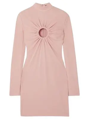 TOM FORD Cutout Stretch-crepe Mini Dress - Blush