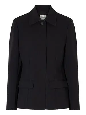 TOTEME Woven Tailored Jacket - Black