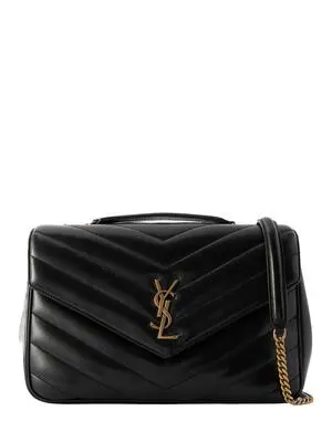 Saint Laurent Loulou Large Quilted Leather Shoulder Bag - Black