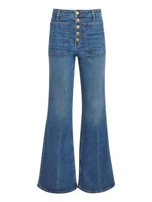 Ulla Johnson The Lou High-rise Flared Jeans - Blue