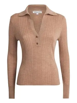 Veronica Beard Merino Wool Rouni Sweater - Brown
