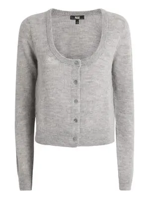 Paige Alpaca-blend Fortuna Cardigan - Grey