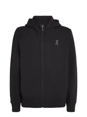 On Focus Tech Zip-up Hoodie - Black