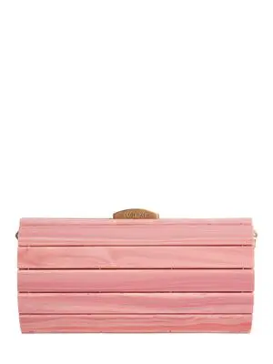 Cult Gaia Mini Rolie Polie Clutch Bag - Pink