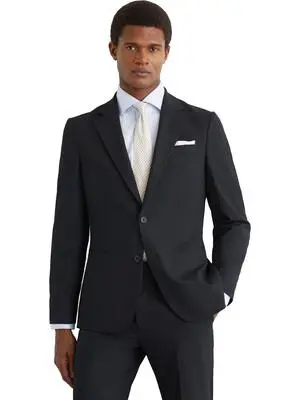 REISS Graduate Single-breasted Tailored-fit Suit Blazer - Navy