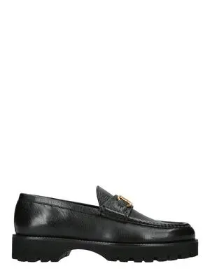 Valentino Garavani Leather Chunky Loafers - Black