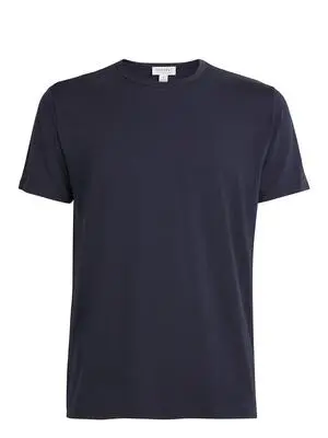 Sunspel Tencel Stretch T-shirt - Navy