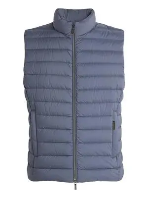 MOORER Quilted Calaf Gilet - Blue