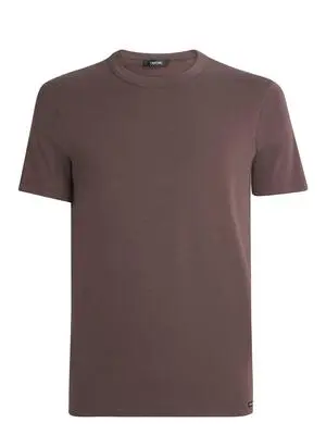 TOM FORD Stretch-cotton T-shirt - Beige