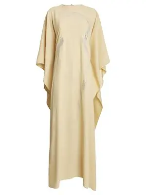 TALLER MARMO Crepe Cady Caesers Kaftan Maxi Dress - Ivory