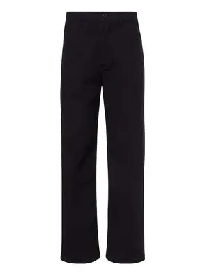 Dries Van Noten Cotton Straight Pants - Black
