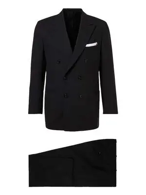 Kiton Wool Suit - Black