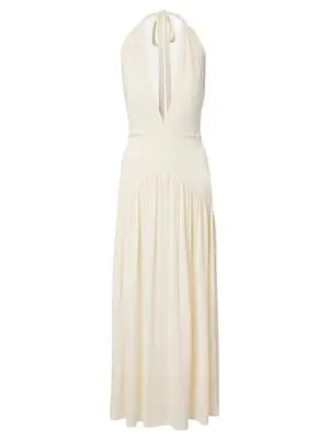 AYA MUSE Ola Halterneck Maxi Dress - White