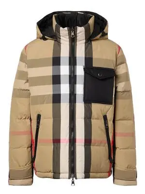 Burberry Reversible Hooded Down Jacket - Beige