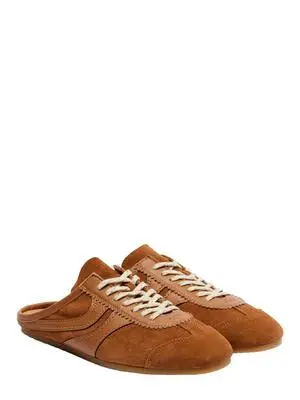 Dries Van Noten Leather-trimmed Suede Sneakers - Brown